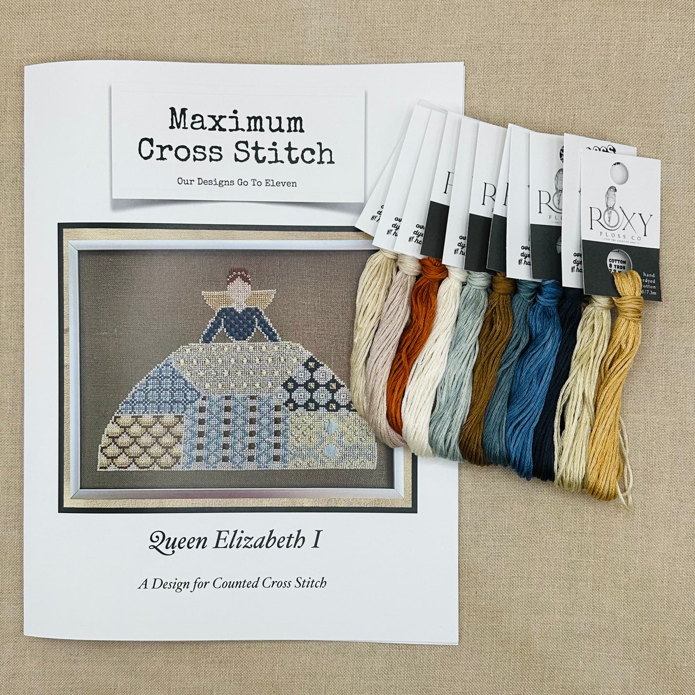 Maximum Cross Stitch - Queen Elizabeth I - Booklet Chart and/or Roxy F – Evertote