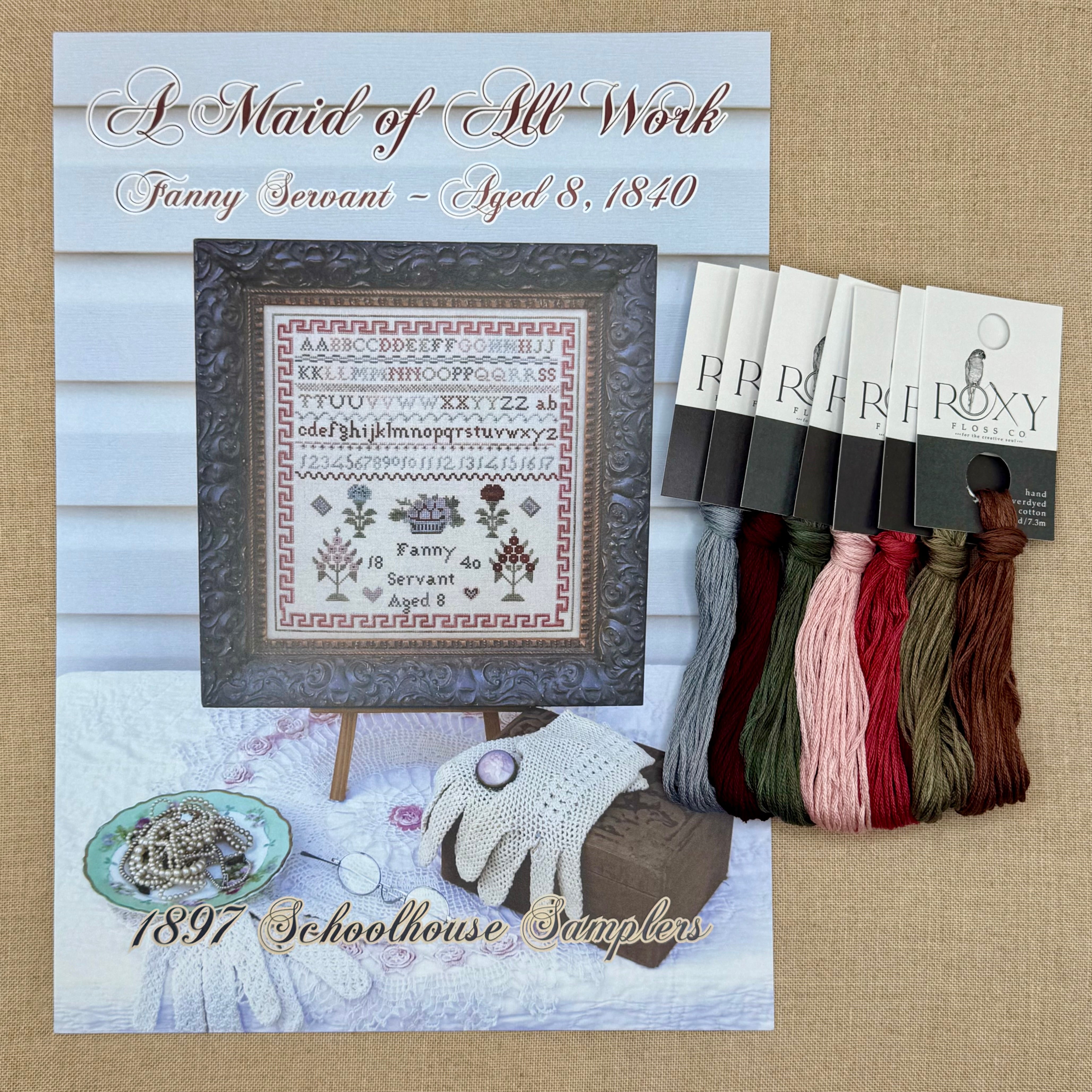 1897 Schoolhouse Samplers - A Maid of All Work: Fanny Servant ~ Aged 8 ...