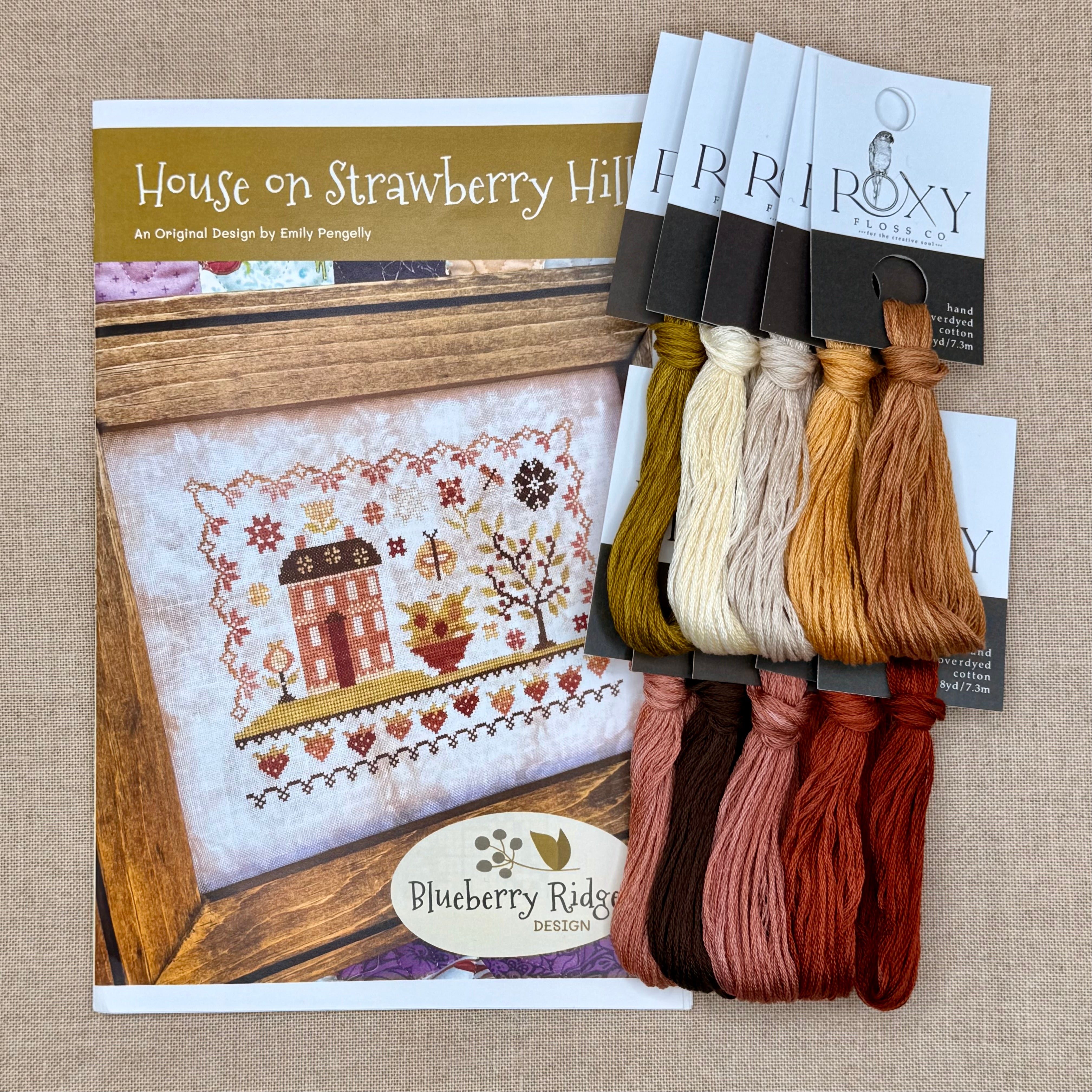 Blueberry Ridge Design - House on Strawberry Hill - Cross Stitch Chart ...